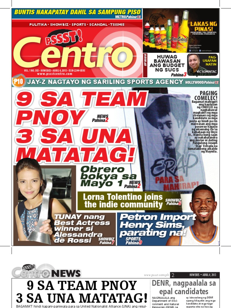 PSSST Centro Apr 04 2013 Issue | PDF