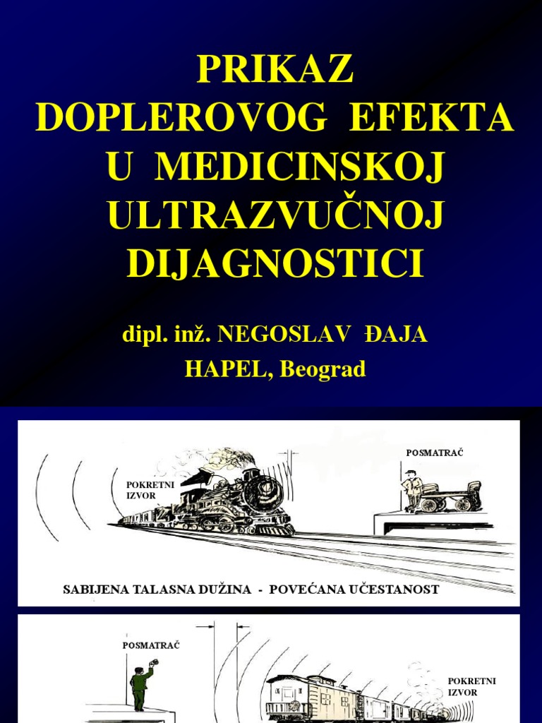 Ultrazvuk - Prikaz Doplerovog Efekta U Medicinskoj Ultrazvucnoj ...