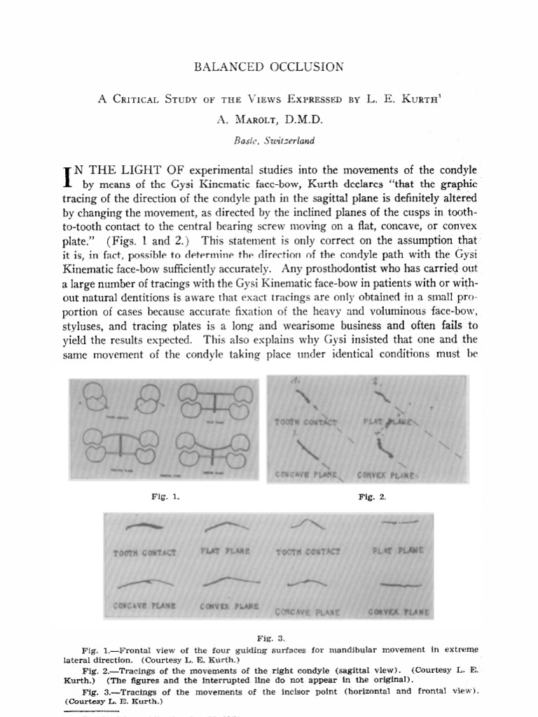 Balanced Occlusion | PDF | Mouth | Dentistry Branches