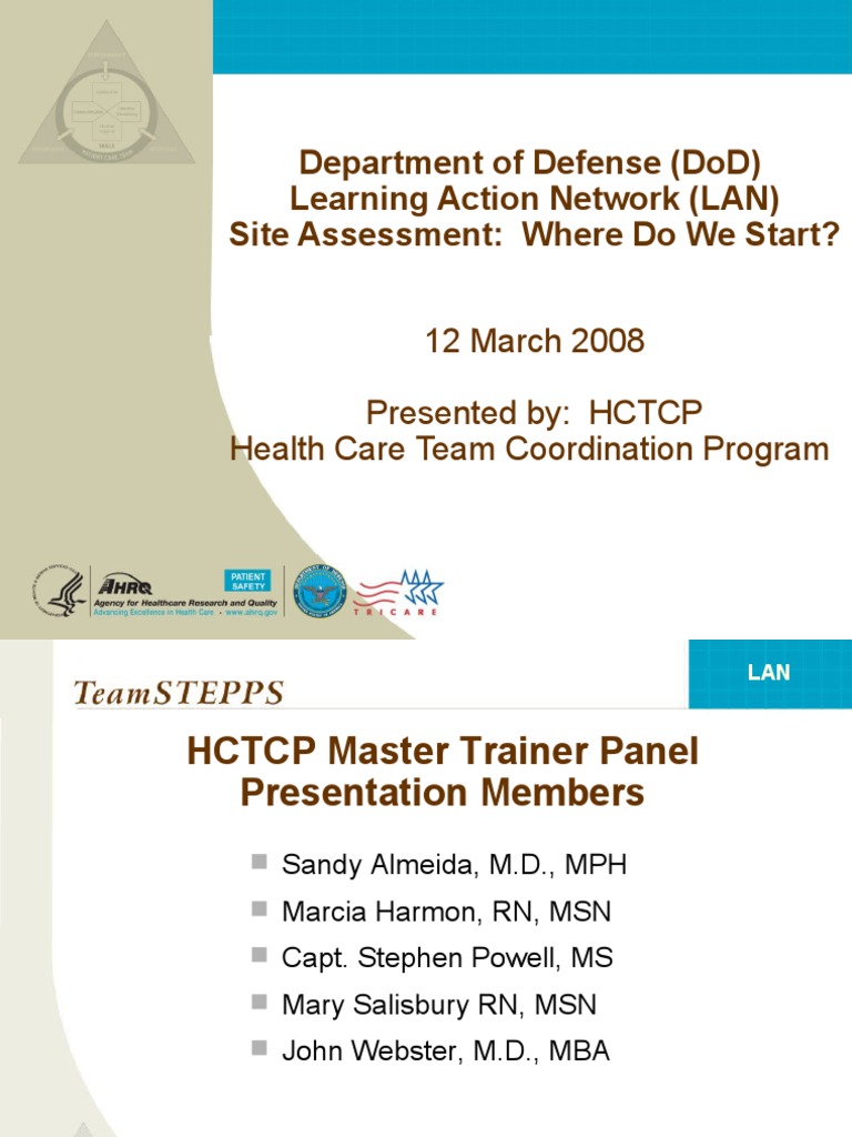 Department of Defense (Dod) Learning Action Network (Lan) Site ...