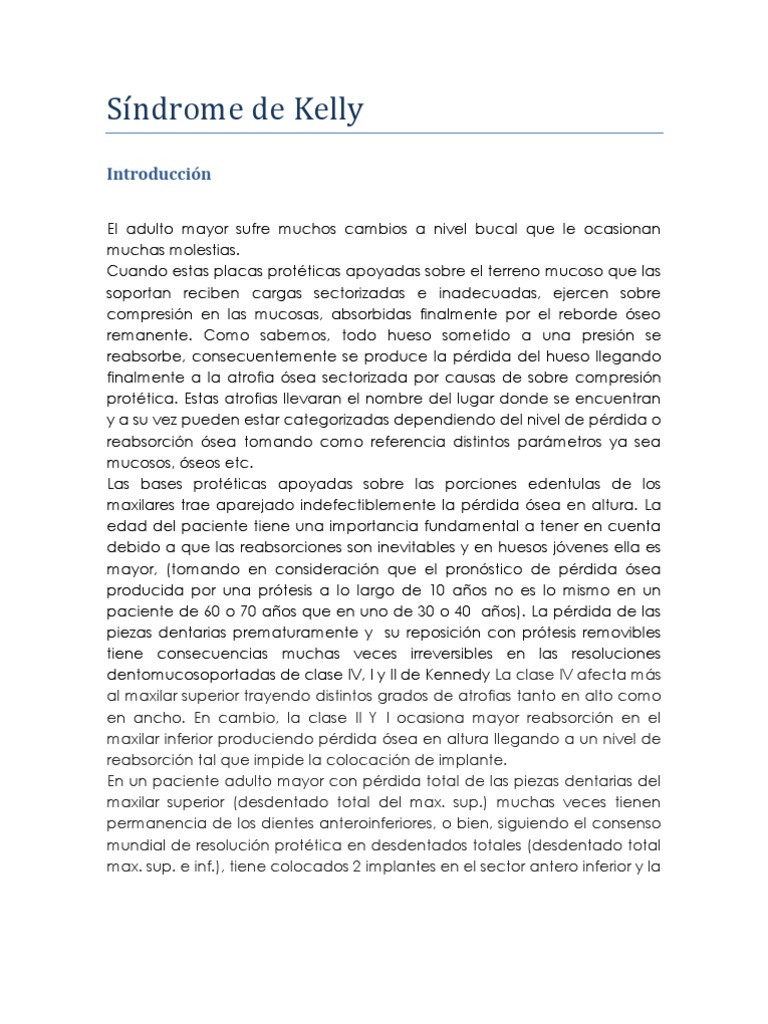 Síndrome de Kelly | PDF