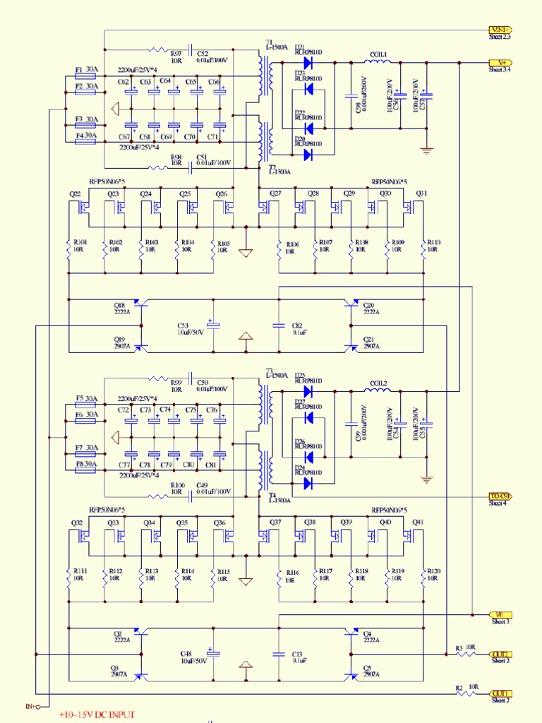 1500W Inverter Full Schematics and PCB | PDF