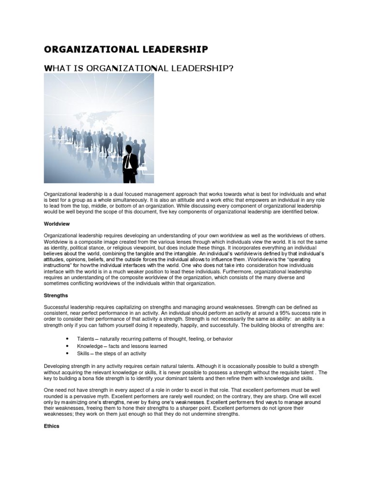 Organizational Leadership