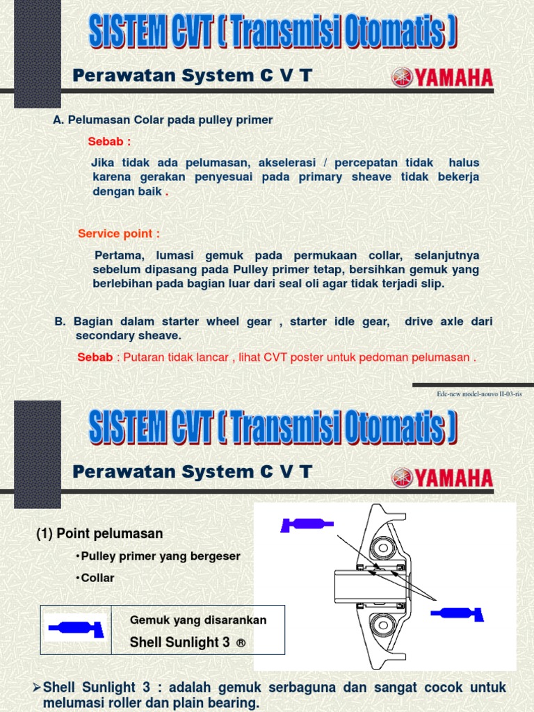 Presentation in (3) PERAWATAN CVT | PDF