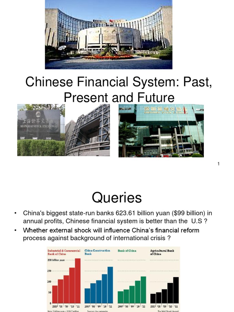 Chinese Financial System Past Present and Future LECTURE 1 | PDF ...