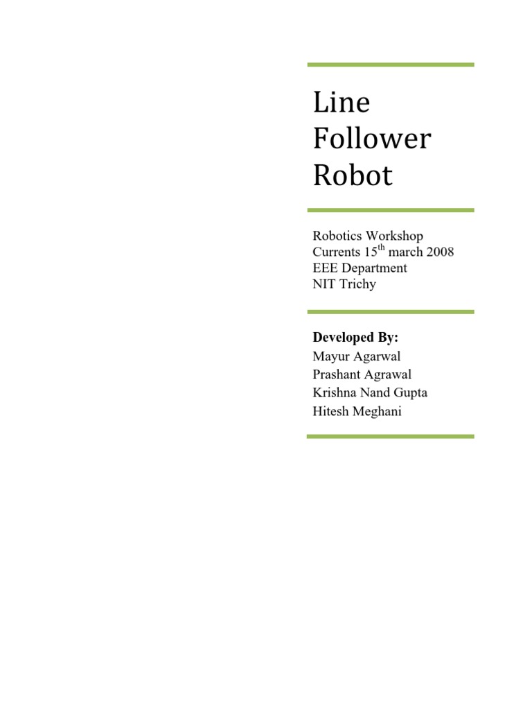 Line Follower Tutorial PDF | PDF