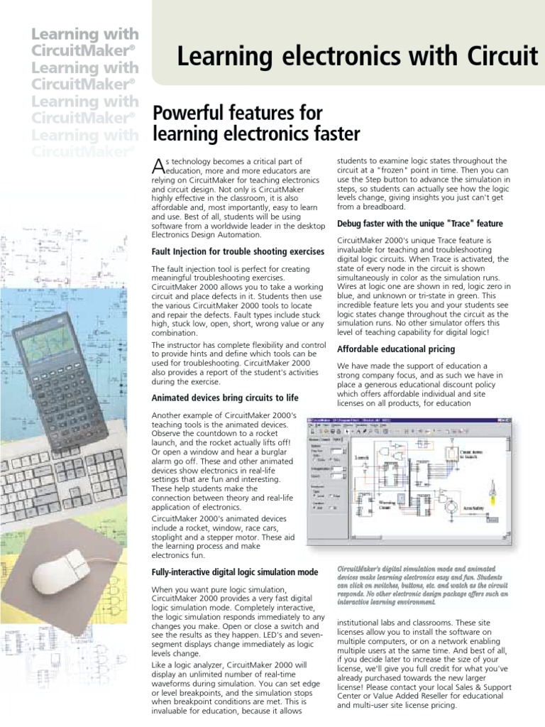 Circuit Maker 2000 Learning | PDF | Simulation | Electronics