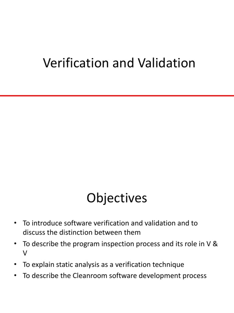 Verification And Validation Pdf Parameter Computer Programming Verification And Validation