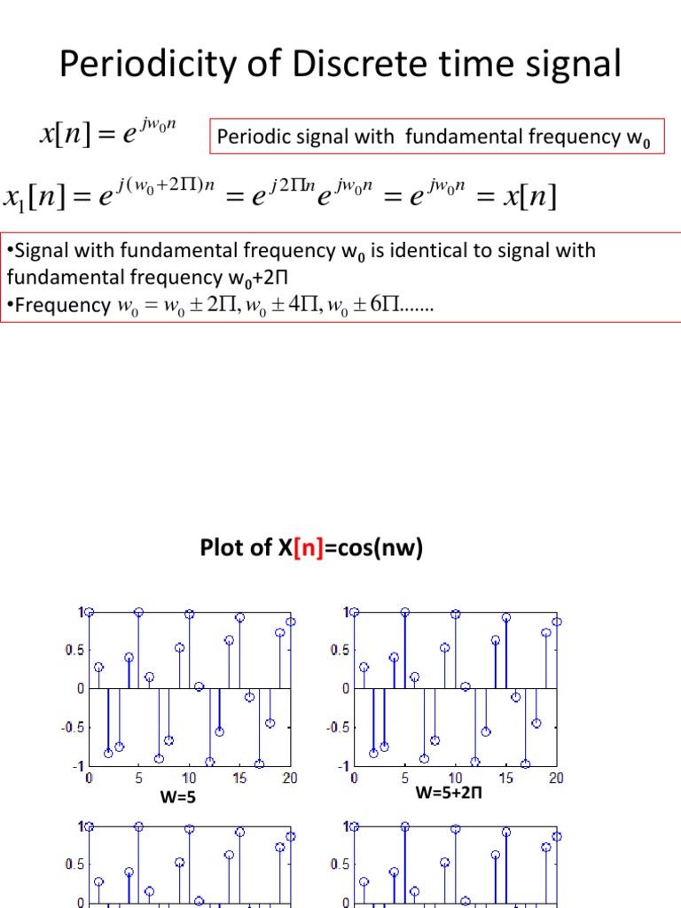Discrete Time Fourier Series Overview | PDF | Fourier Analysis ...