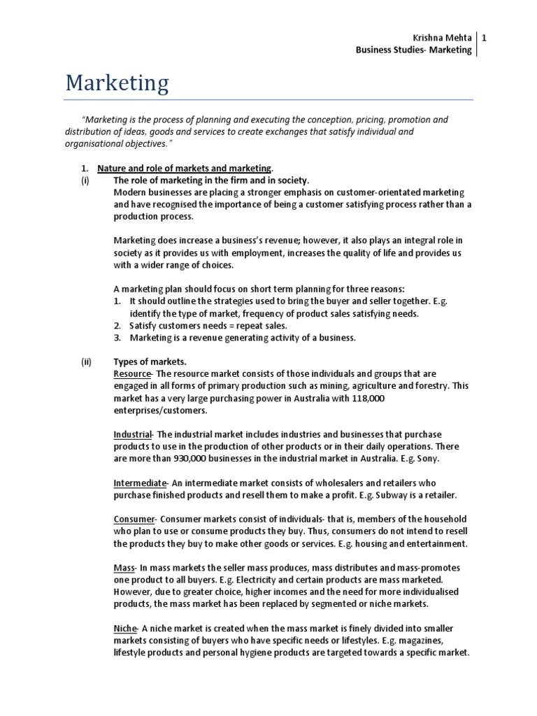 Business Marketing Overview and Strategies | PDF | Market Segmentation ...
