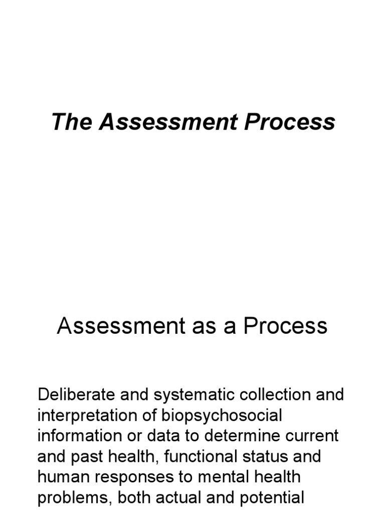 Comprehensive Mental Health Assessment Guide | PDF | Attention | Psychology