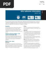 AltroFix 19 Plus Data Sheet | PDF | Adhesive | Flooring