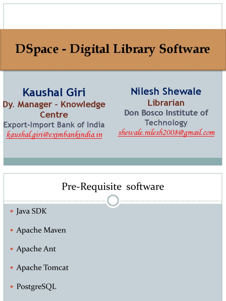 DSpace Installation | PDF | Metadata | Microsoft Windows