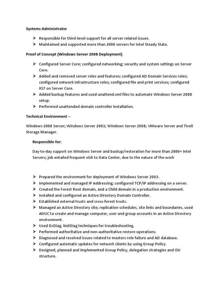 Systems Administrator | Download Free PDF | Active Directory | Group Policy