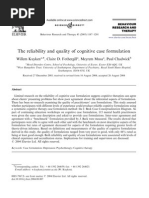 CBT Formulation Template | PDF