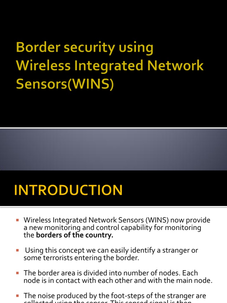 Border Monitoring with Wireless Sensors | PDF | Spectral Density ...