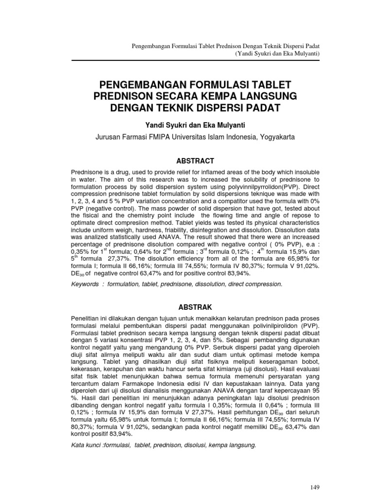 Pengembangan Formulasi Tablet | PDF | Pengembangan Diri | Kesehatan ...