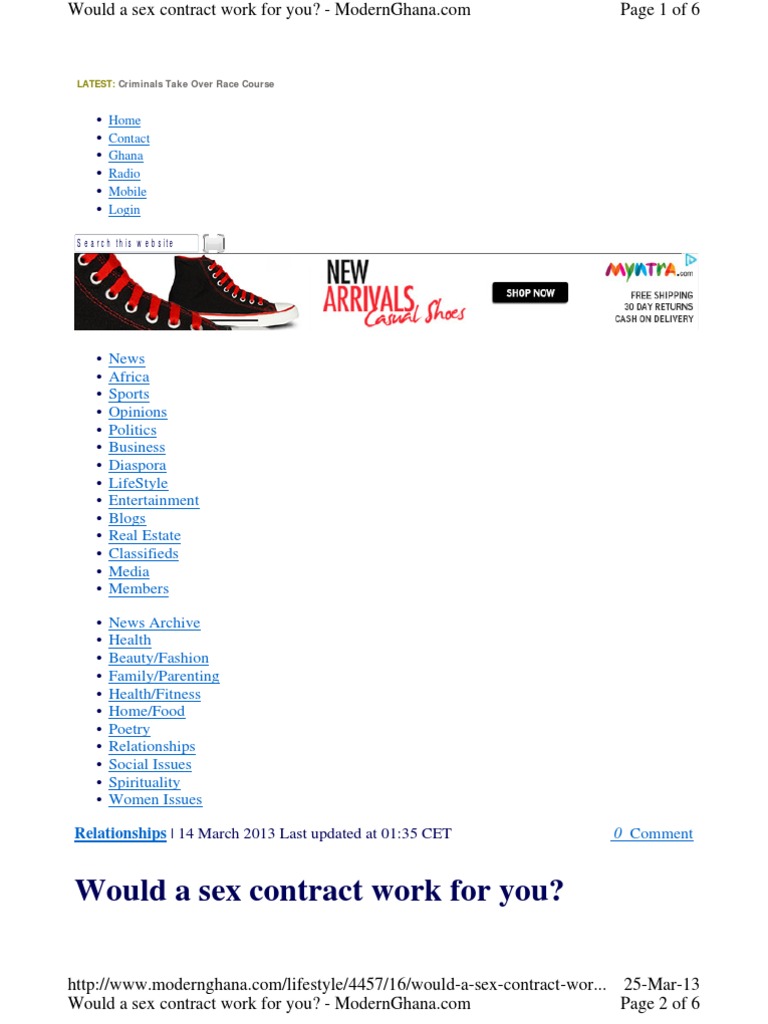 Sex Contract Pdf Facebook Websites