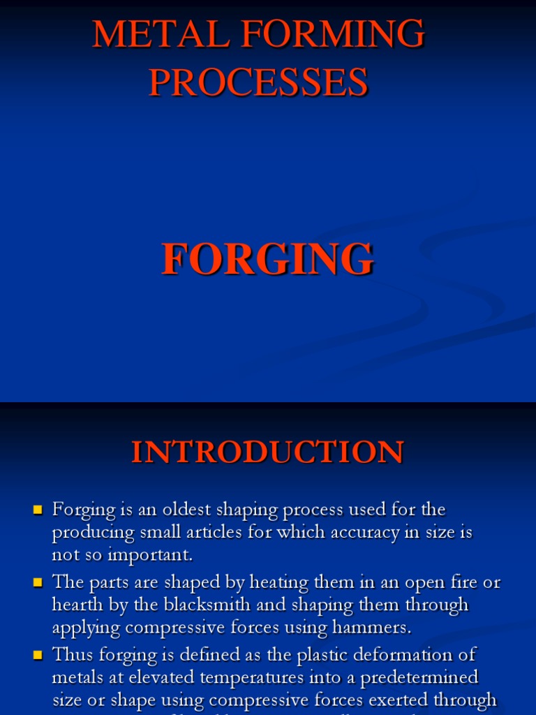 Forging | PDF | Forge | Forging