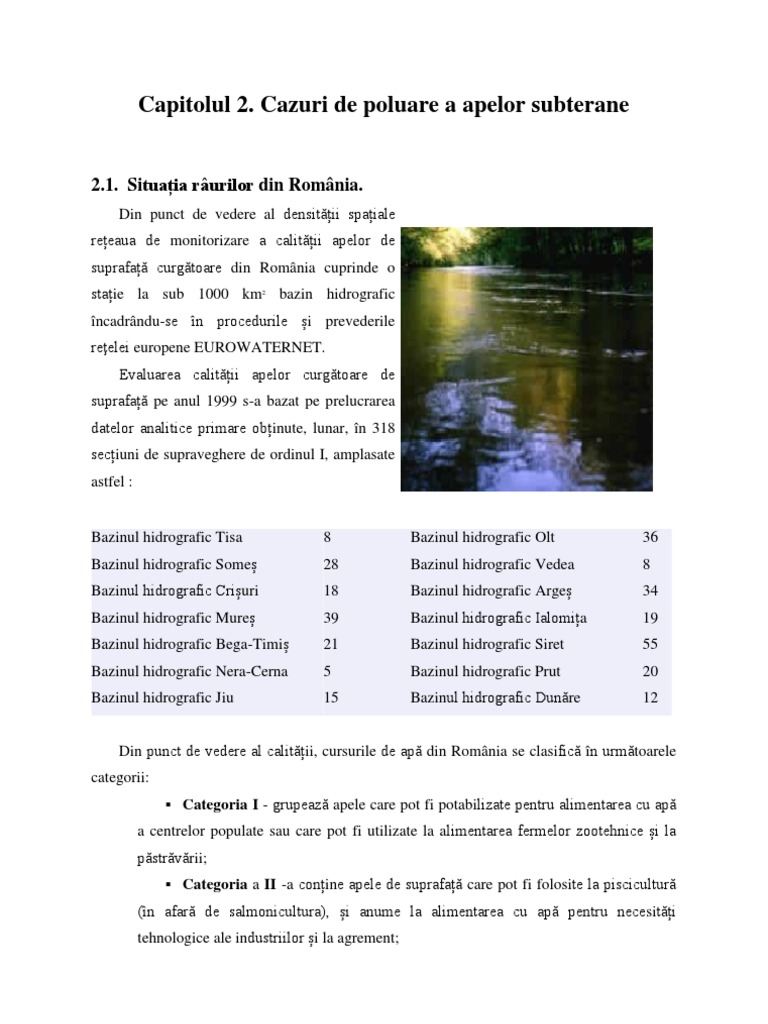 Cazuri de Poluare A Apelor Subterane | PDF