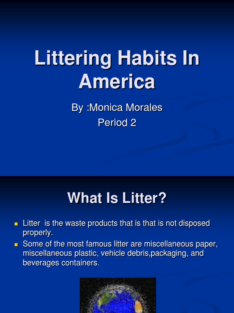 Littering in America | PDF | Home & Garden