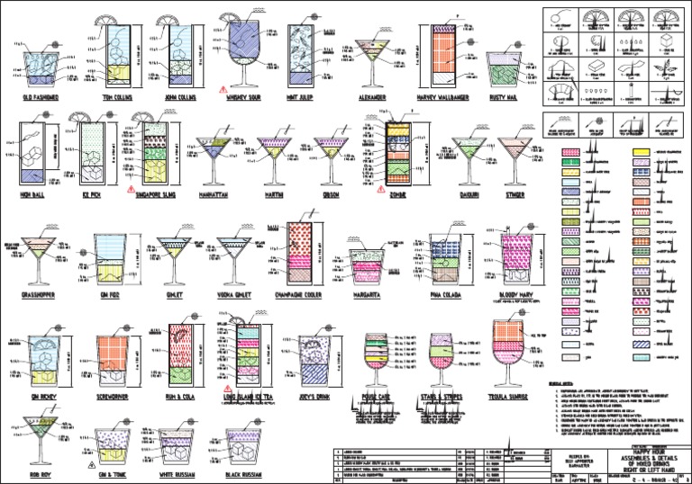 Mixed Drink Recipes and Assembly Guide | PDF | Drink | Cocktails