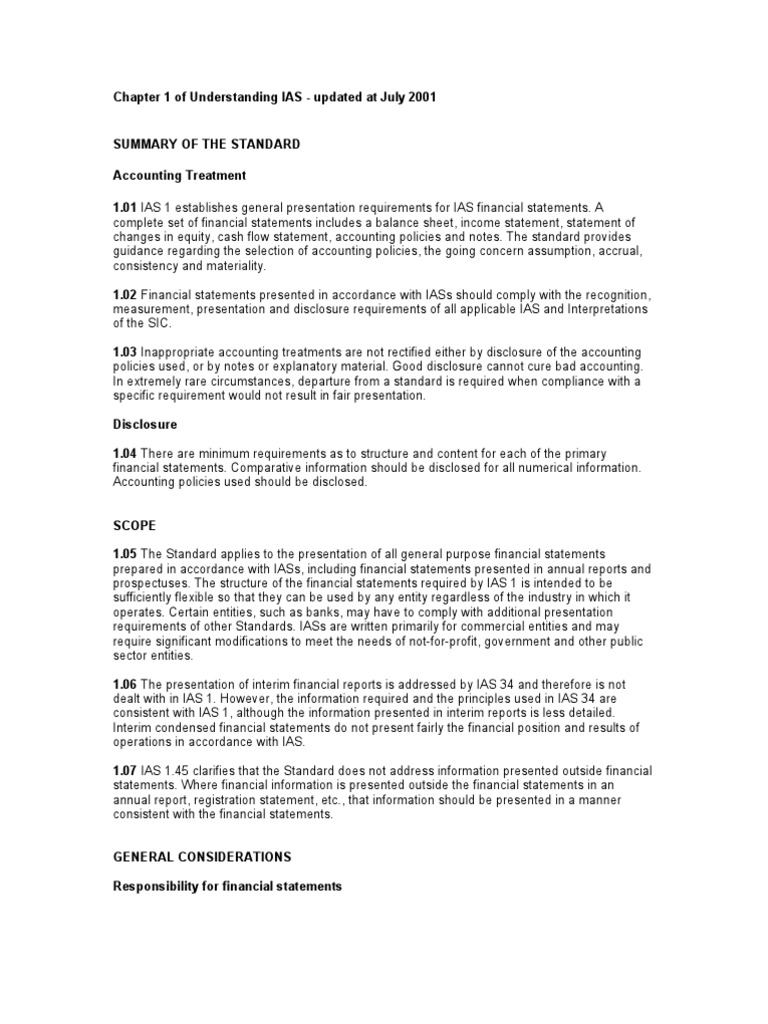 Understanding IAS | PDF | International Financial Reporting Standards ...