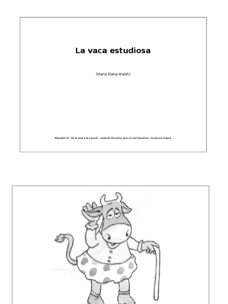 La Vaca Estudiosa | PDF