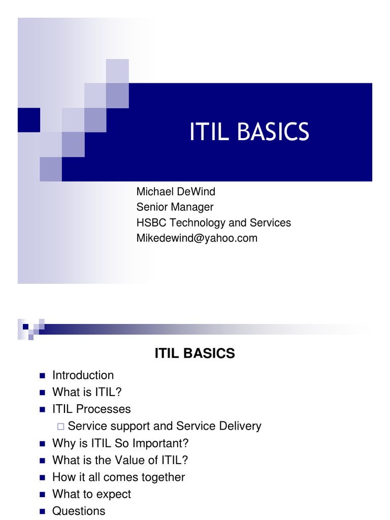 Itil Basics 20070417 PDF | PDF | Itil | Incident Management