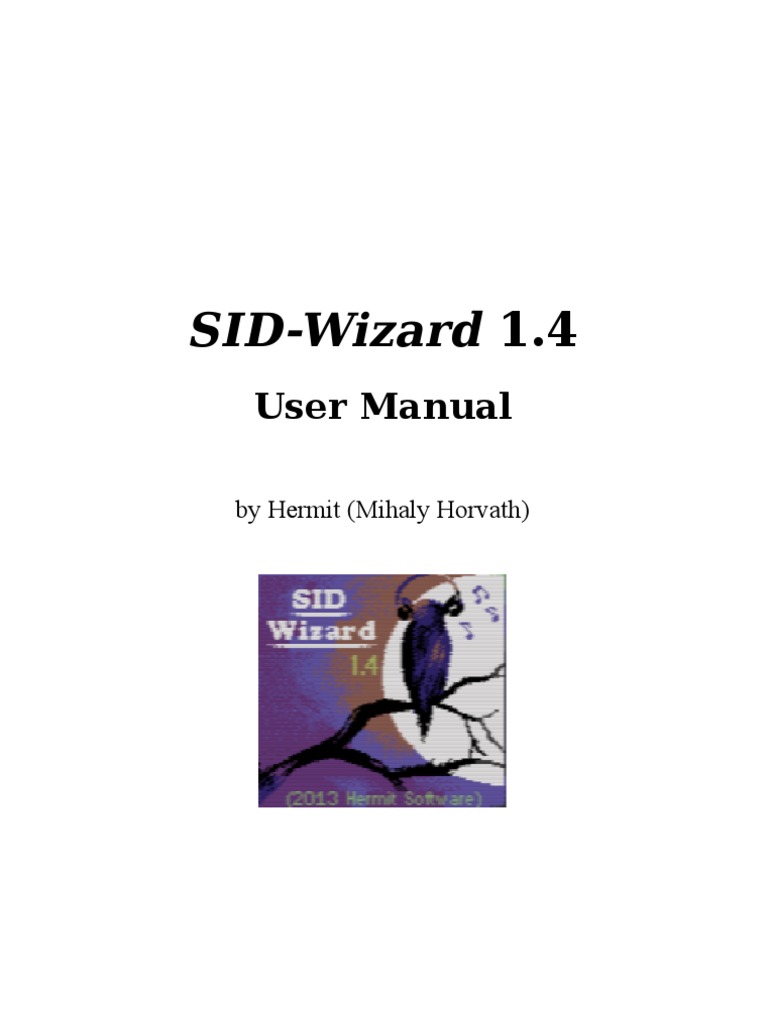 SID Wizard 1.4 UserManual | PDF | Synthesizer | Computing