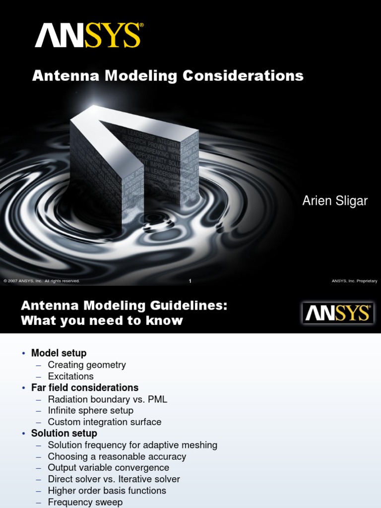 03 Antenna Modeling Considerations | PDF | Computational Electromagnetics | Antenna (Radio)