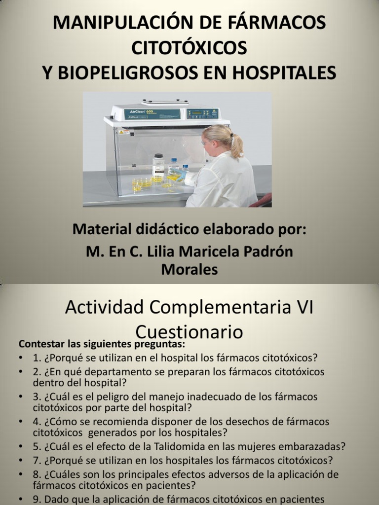Fármacos citotóxicos Mary | Quimioterapia | Cáncer