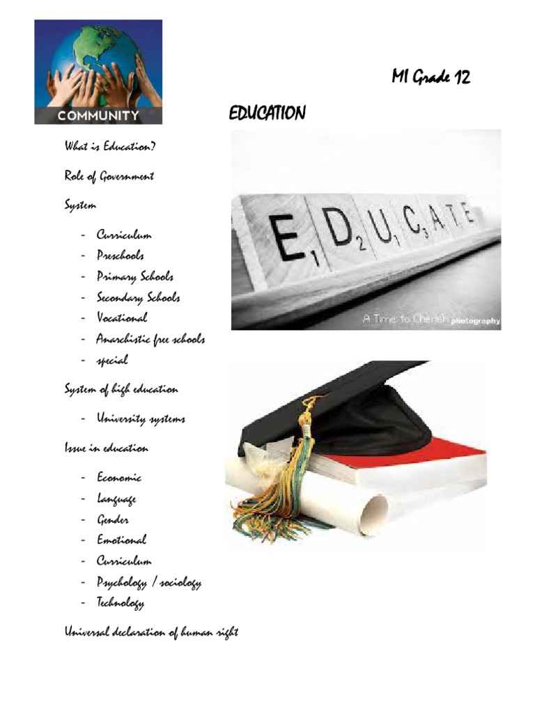 Mi Education HANDOUT | PDF | Social Science | Wellness