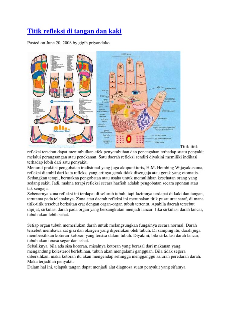 Titik Refleksi Kaki Dan Tangan Pdf