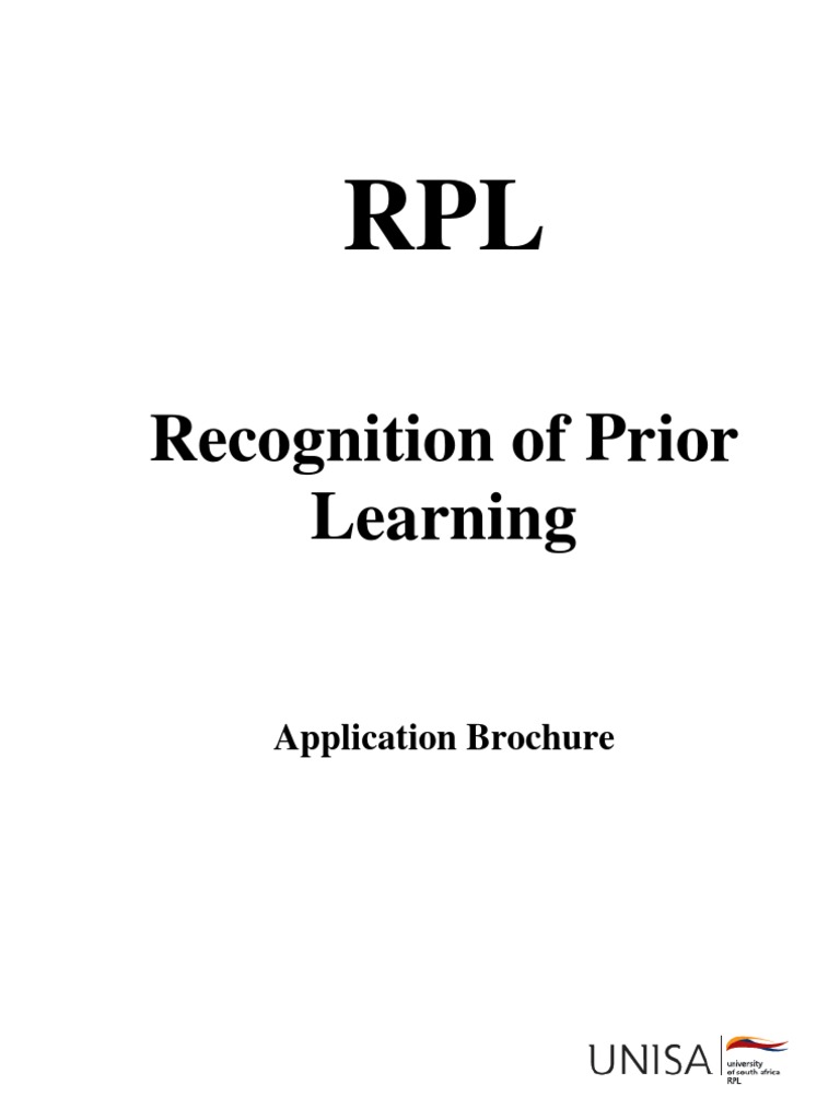 RPL Brochure PDF | PDF | Diploma | Academic Certificate