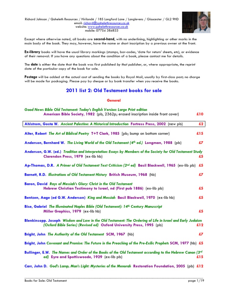 02 Old Testament | PDF | Old Testament | Book Of Genesis