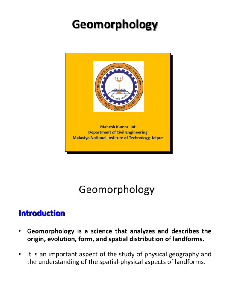 Geo Morphology | Download Free PDF | Drainage Basin | Fault (Geology)