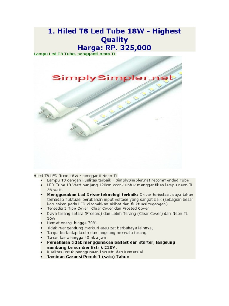 Contoh TL - Led | PDF