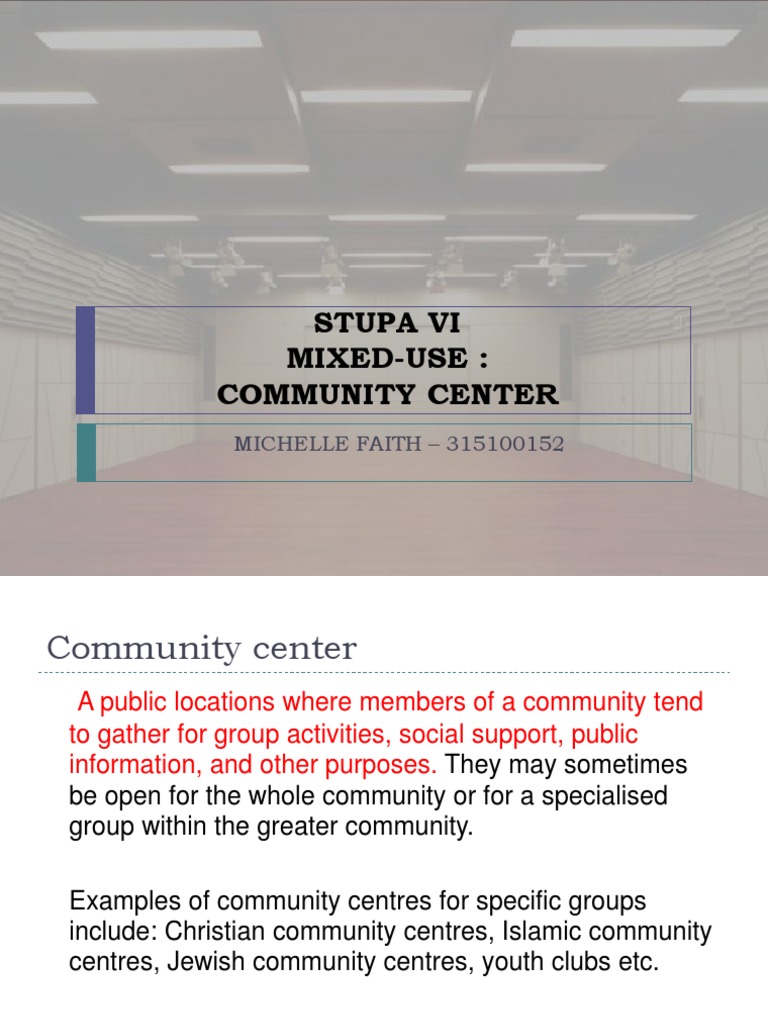 Community Center | PDF | Design | Engineering