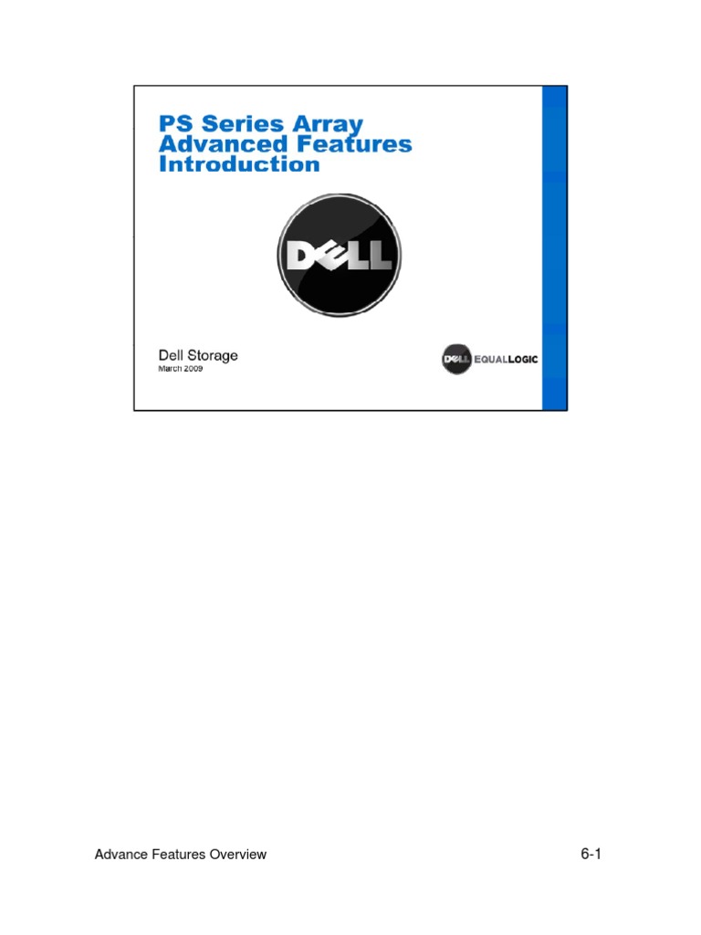 Module 06 Advanced Features | Download Free PDF | Replication (Computing) | Computer Data Storage