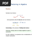 Factoring Rules | PDF