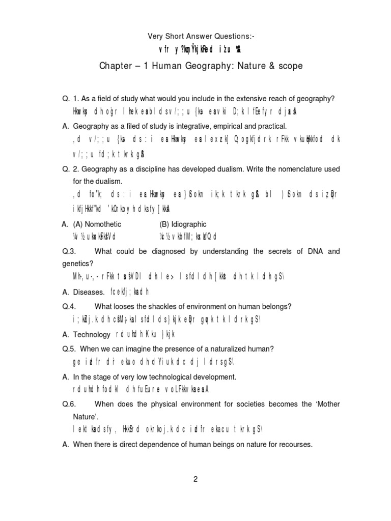 Understanding the Fundamentals of Human Geography: A Summary of Very ...