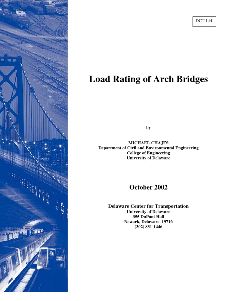 Load Rating Method for Arch Bridges | PDF | Strength Of Materials ...