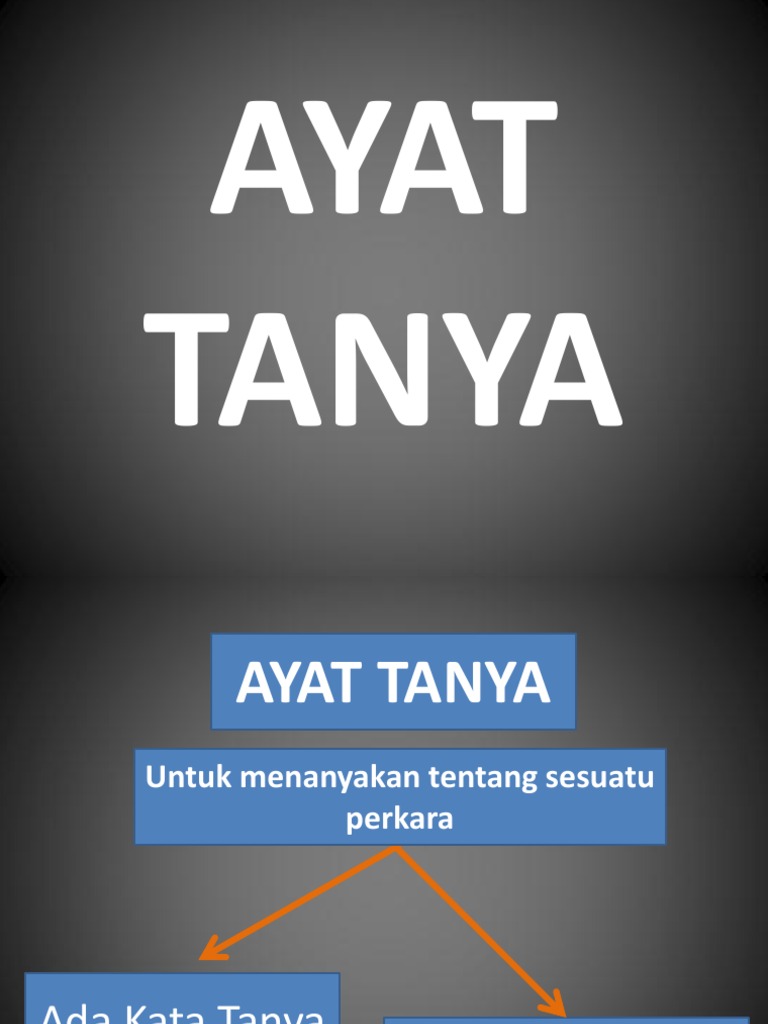 Latihan Ayat Tanya untuk Tahun 1 | PDF