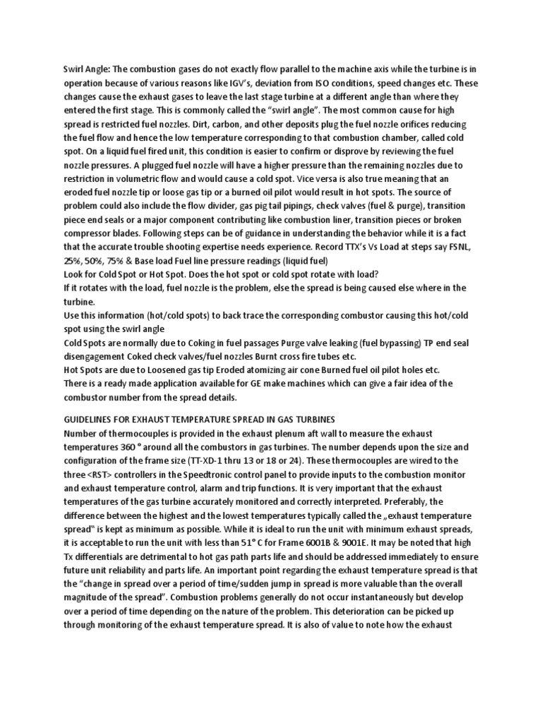 Swirl Angle | PDF | Thermocouple | Temperature