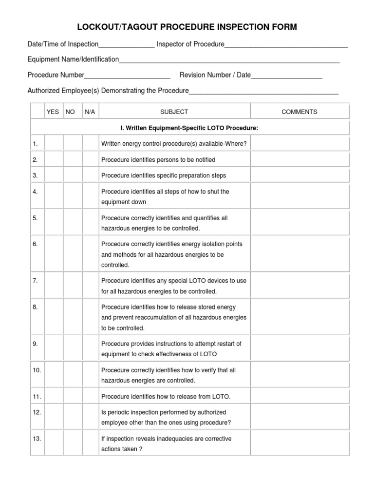 Inspection - Audit Form | PDF | Business