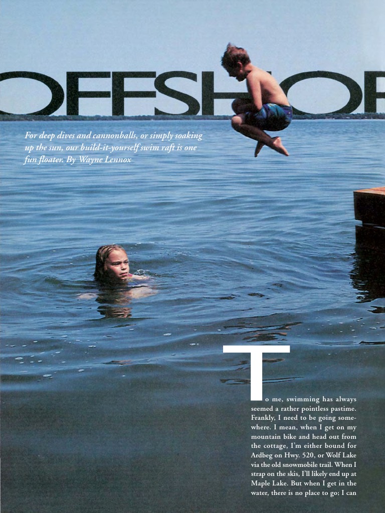 Swim Raft Plan Offshore in Water | Download Free PDF | Nut (Hardware ...