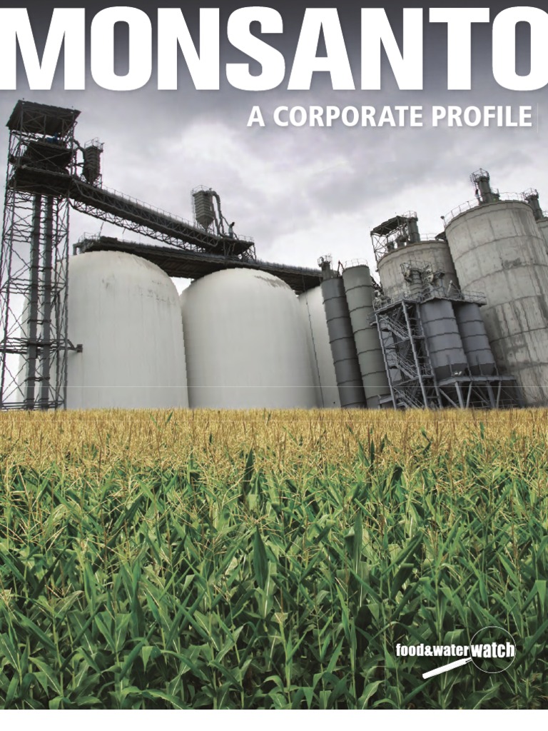 Monsanto Report by Food and Water Watch | PDF | Agent Orange | Monsanto