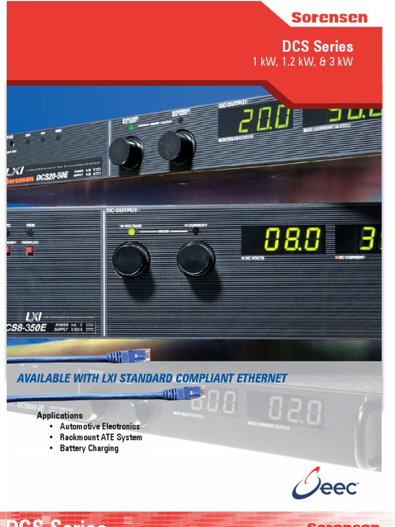 DCS Series Data Sheet 0110002-03 | PDF | Power Supply | Direct Current