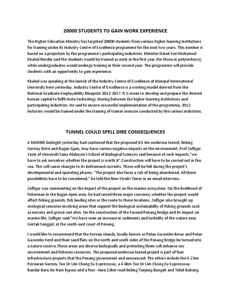 Contoh Karangan BI | PDF | Environmental Science | Natural Environment